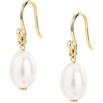Cleor Boucles doreilles en or 375/1000 et Perle deau douce