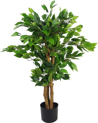 Leaf Künstlicher Ficusbaum, 90 cm, Buschig