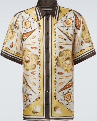 Dolce & Gabbana Chemise imprimée en sergé de soie