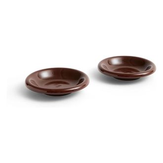 HAY Assiettes creuses en terracotta Barro - Set de 2, Rui Pereira Hay
