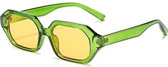 Generic Lunettes de soleil hip-hop dété pour hommes et femmes photographie de rue extérieur soleil ombrage plage (couleur : F, taille : moyen) 2026