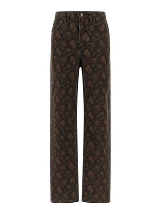 Rotate Straight Leg Jeans - Braun