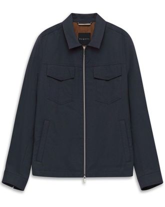 Bugatti Leichte Hemdjacke aus Lyocell und Baumwolle, Regular Fit in