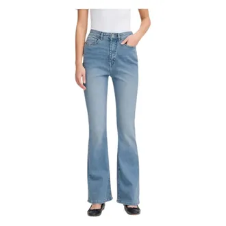 Ichi Ichi, Femme, Jeans, Bleu, Taille: W29 Ihtwiggy Flared High Waist Jeans