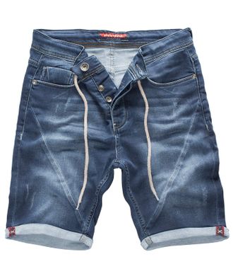 Rock Creek Herren Sweat Shorts Jeansshorts Denim Short Kurze Hose Herrenshorts Sommer Sweatshort Stretch Bermudas Blau RC-2200 Explorer Blue W29