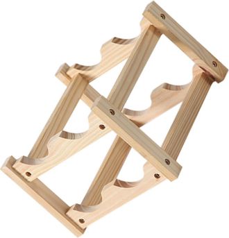 SOLUSTRE Ipetboom Holz Weinregal Uuml Weinflaschen Weinflaschenständer Aus Holz Flaschenregal Bar-weinregal Platzsparendes Weinregal Für Zuhause Und Büro