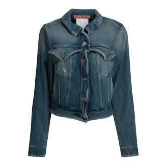 Acne Studios Femme, Vestes, Bleu, Taille: 34 FR Veste en jean
