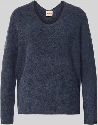Mos Mosh Strickpullover aus Woll-Mix mit V-Ausschnitt Modell THORA