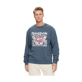 Reebok Basketball Regular Fit Sweatshirt - - Sport - Herren - Blau - M