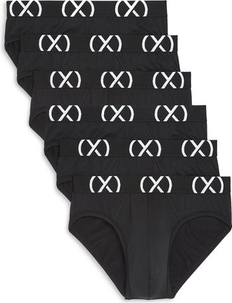 2(x)ist Herren (X) Sport 6er-Pack No Show Slip, 6 St&uuml;ck, schwarz, Medium