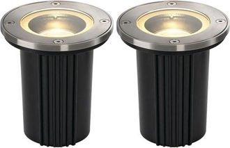 SLV DASAR EXACT 116, Outdoor Bodeneinbauleuchte (Packung mit 2)