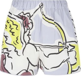 Tory Burch Femme, Shorts, Multicolore, Taille: 40 FR Cotton Camp Short