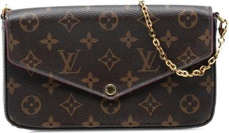 Louis Vuitton Hobo Bags - Monogram Pochette Felicie - Gr. unisize - in Braun - f&uuml;r Damen