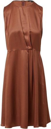 Comma Minikleid Kleid &Auml;rmelloses Kleid aus Viskose