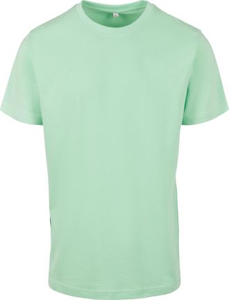 Build Your Brand Herren T-Shirt Round Neck, M&auml;nner Basic T-Shirt mit Rundhalsausschnit, Regular Fit, Baumwolle, Neo mint, XL