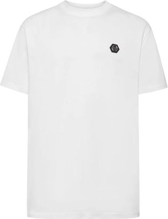 Philipp Plein T-Shirt Rundhals SS Glass Skull - - Tops - Herren - Wei&szlig; - 2XL