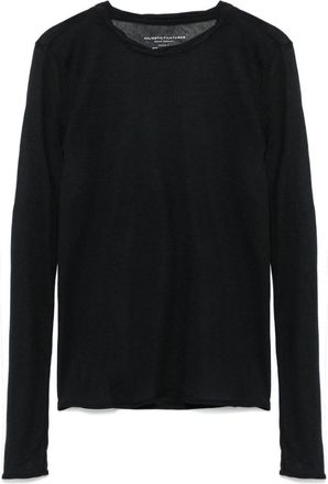 Majestic Filatures Rundhalspullover - Schwarz