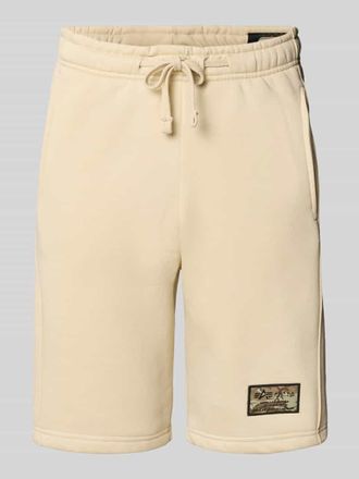 Alpha Industries Regular Fit Sweatshorts mit Label-Badge