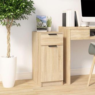 vidaXL Vidaxl - B&uuml;roschrank Sonoma-Eiche 33,5x50x75 cm Holzwerkstoff