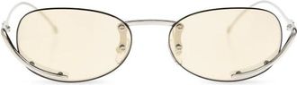 Diesel unisex, Accessoires, Jaune, Taille: 53 MM Oval Lunettes de soleil