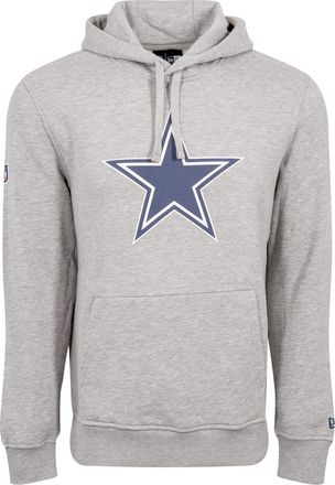 New Era Herren Kapuzenpullover NFL Team Logo Po Hoodie Dallas Cowboys Kapuzenpullover Hoodie, Grey Melange, S