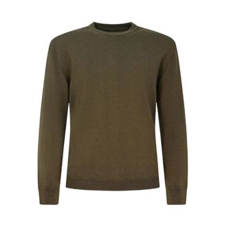 Woolrich Pull en maille &agrave; col rond teint en pi&egrave;ce - Homme - Pulls - Vert - Taille: M