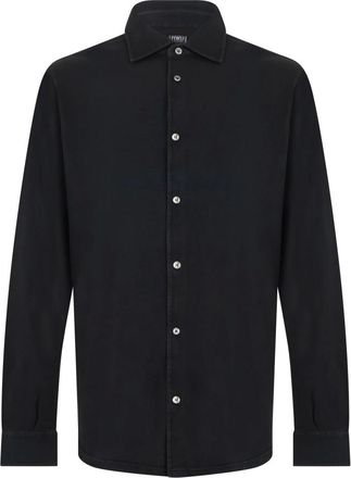 Fedeli Chemise classique &agrave; manches longues - Homme - Chemises - Noir - Taille: 5XL
