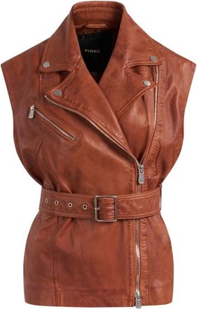 Pinko Pinko, Femme, Vestes, Brun, Taille: 36 FR Gypsy Gilet