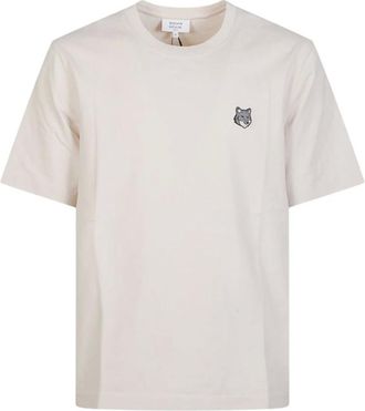 Maison Kitsun&eacute; Homme, Tops, Beige, Taille: XL Maison Kitsune T-shirts et polos
