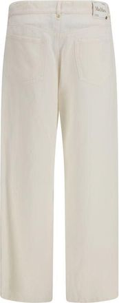 Max Mara Cotton-Linen Blend Trousers - Beige