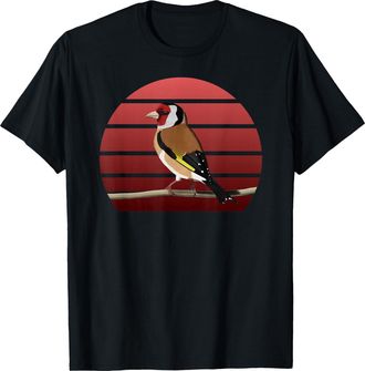 jz.birds Stieglitz Vogel Vogelbeobachter Ornithologe Tierfreund T-Shirt