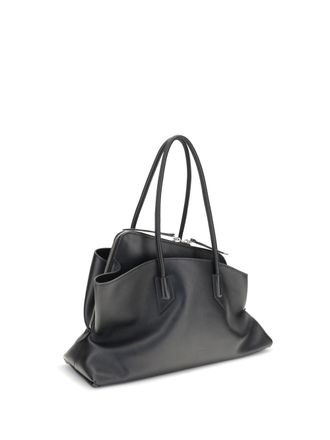 The Attico Womens Leather Shoulder Bag La Passeggiata White Calf (bos Taurus)