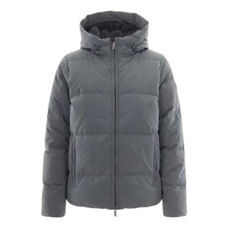 K-Way Gl&auml;nzende Nylon-Pelzjacke - - Jackets - Damen - Grau - M