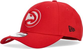 New Era Atlanta Hawks Curvy Visor Hat - - Accessories - unisex - Rot - ONE SIZE
