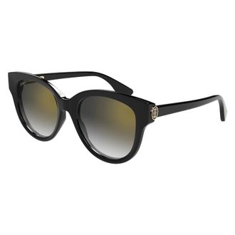 Cartier Zeitgen&ouml;ssische Cat-Eye-Sonnenbrille - - Accessories - Damen - Schwarzk - 55 MM