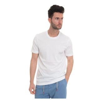 Kiton Logo T-Shirt- Rundhalsausschnitt- kurze &Auml;rmel - - Tops - Herren - Wei&szlig; - XL