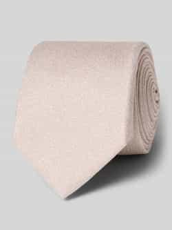 Olymp Seidenkrawatte aus reiner Seide mit Logo-Patch (6,5 cm)