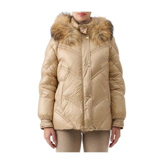 Ermanno Scervino Piumino mit Fuchs - - Jackets - Damen - Braun - S