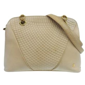 Bally Pre-owned Leder Schultertasche - - Pre-owned - Damen - Beige - ONE SIZE