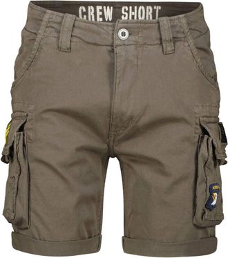 Alpha Industries Herren Cargo-Shorts CREW SHORTS PATCH Slim Fit