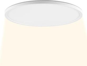 Brilliant LED Panel Lumaro rund &Oslash; 42 cm - ultraflache LED Deckenlampe in Wei&szlig; - 22W, 3000 Lumen, 4000K neutralwei&szlig; - energiesparende, moderne Deckenleuchte f&uuml;r 