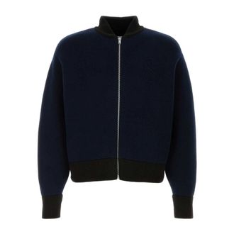 Jil Sander Homme, Pulls, Bleu, Taille: XL Wool Blend Cardigan