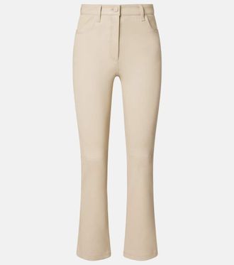 Joseph Pantalon bootcut en cuir