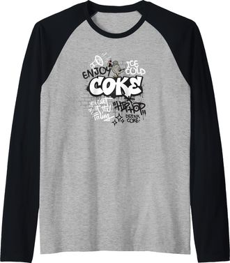 Coca Cola Ware Enjoy Ice Cold Coke Retro Graffiti Mural Raglan