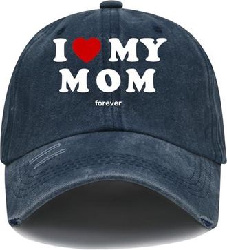 Generic Casquette &laquo; I Love My Mom &raquo;, &laquo; I Love My Mom Forever &raquo;, HDH-Bleu marine profond, 53