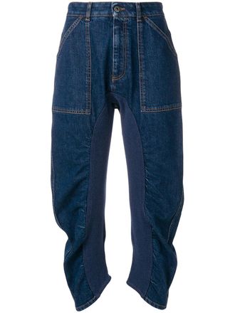 Stella McCartney jean crop Xenia - Bleu