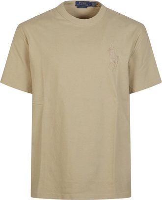 Ralph Lauren Homme, Tops, Beige, Taille: S Cotton T-shirt