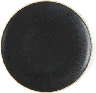 Holst Porzellan MO 028 B1 Porzellan Teller flach 28 cm Moreno - zweite Wahl Braun 28 x 28 x 2,5 cm 2 Stück