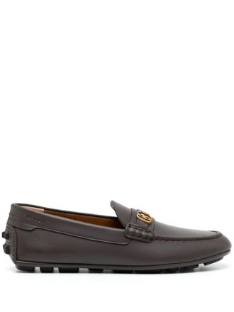 Bally Loafer mit Emblem-Schild - Braun