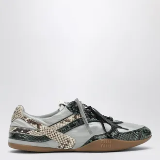 Miu Miu Sneakers Gymnasium aus technischem Gewebe und Ayers mit Python-Print